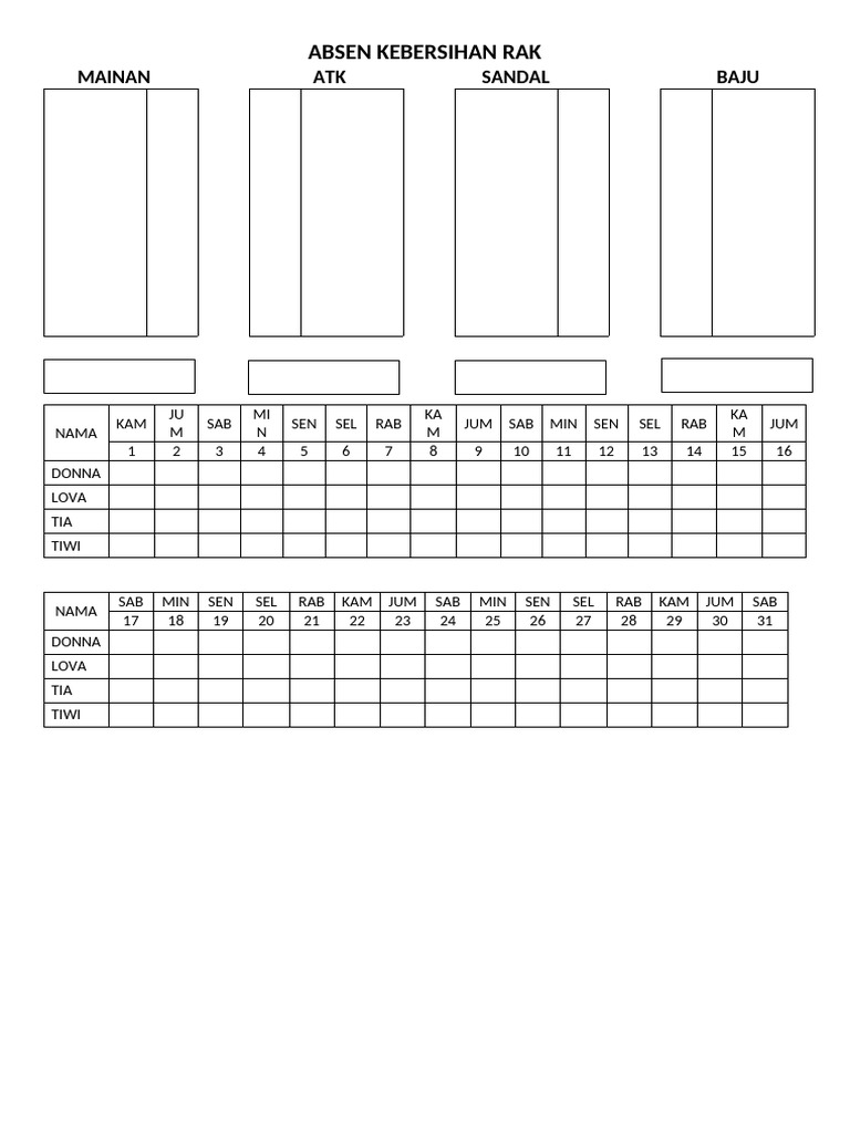 Kebersihan Rak | PDF