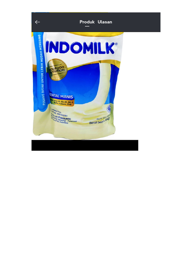 Video Dan Gambar Indomilk SKM Plain 560gr - Tokopedia | PDF