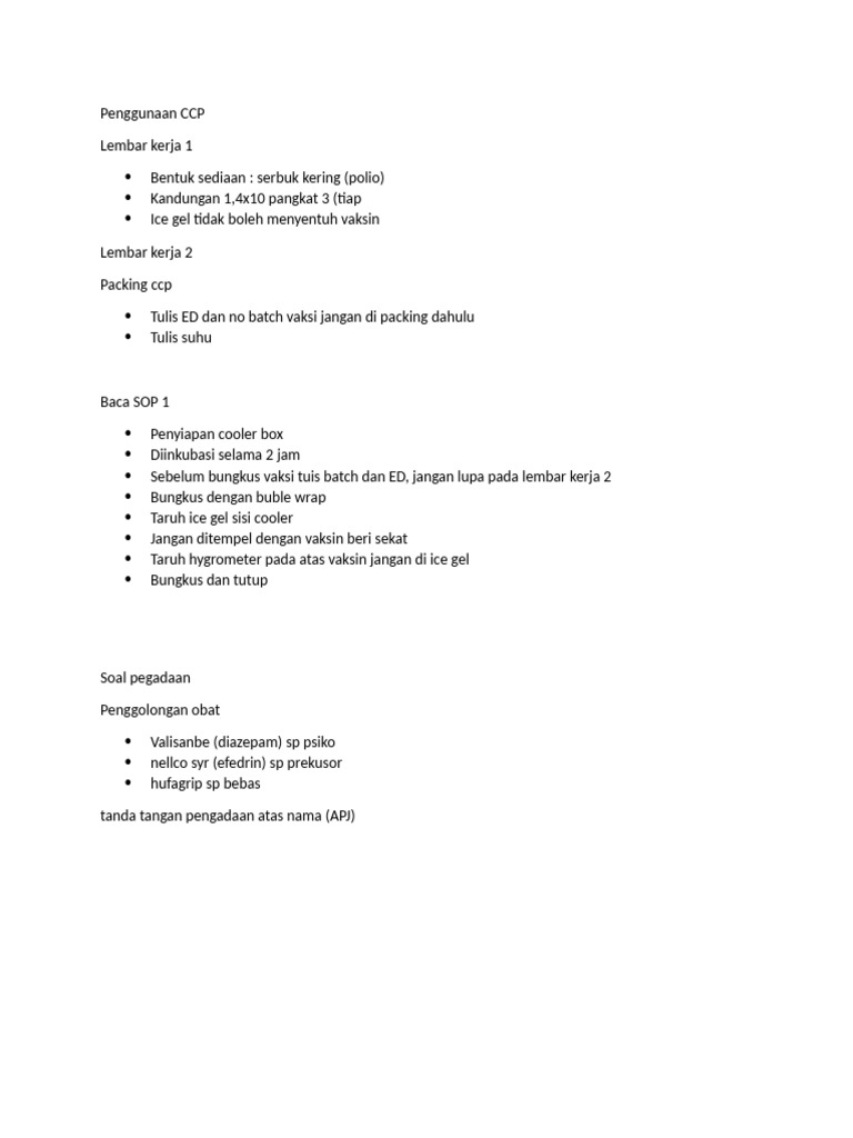 Penggunaan CCP | PDF