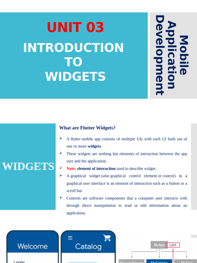 Unit 3 Widget | PDF | Button (Computing) | Graphical User Interfaces
