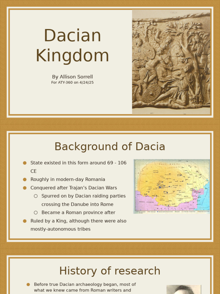Dacian Kingdom - Ancient Society Presentation | PDF