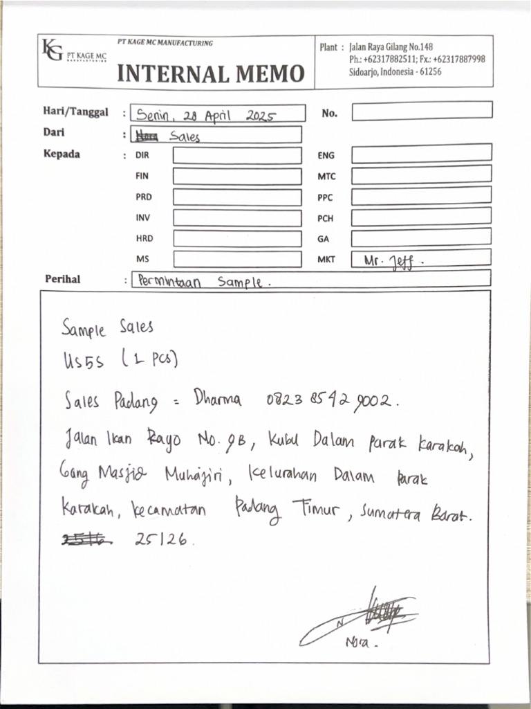Internal Memo | PDF