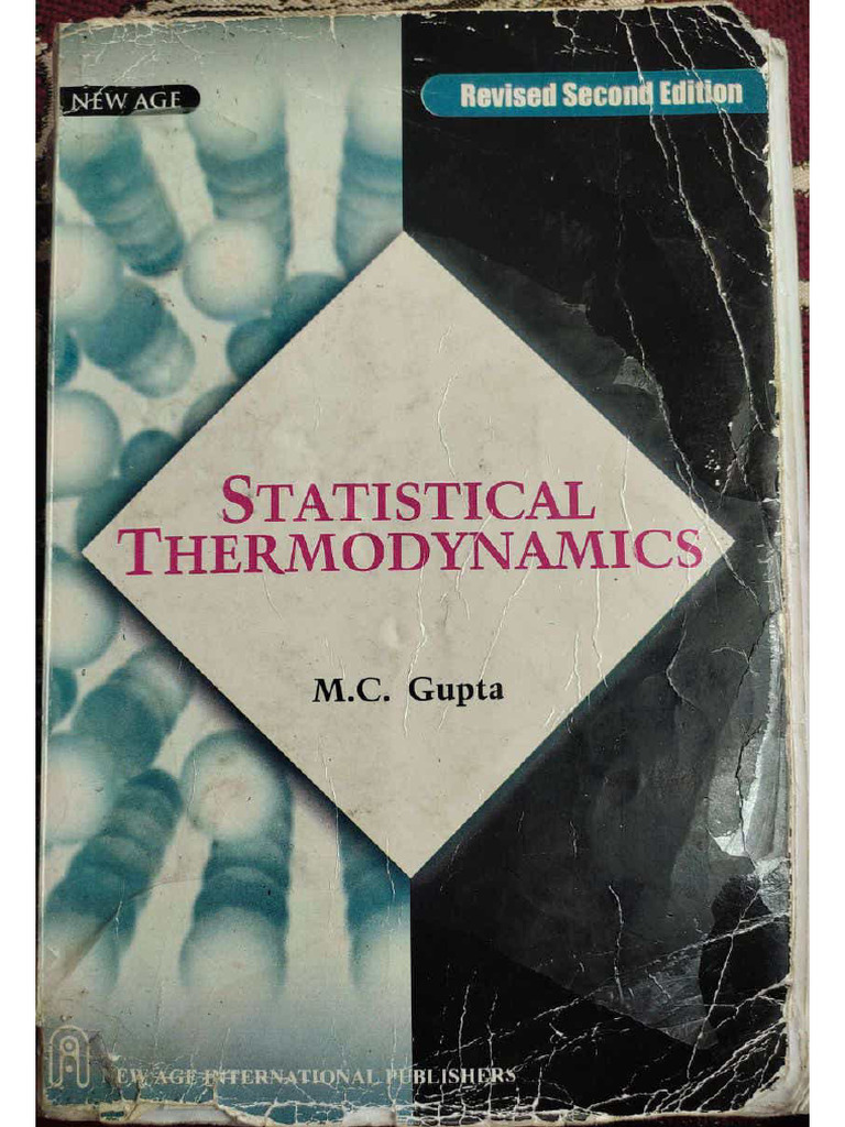 Statistical Thermodynamics MC Gupta - 230608 - 200332 | PDF