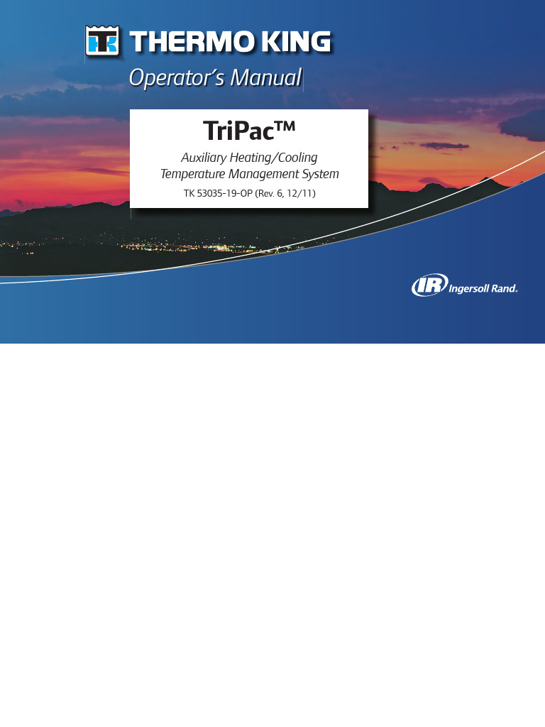 Tripac Evolution (Diesel) 53035-19-Op | PDF | Air Conditioning | Engines