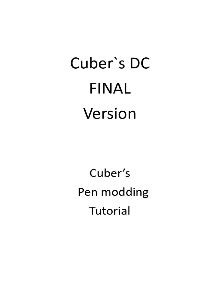Cuber's DC V14 Final Gripping Version | PDF
