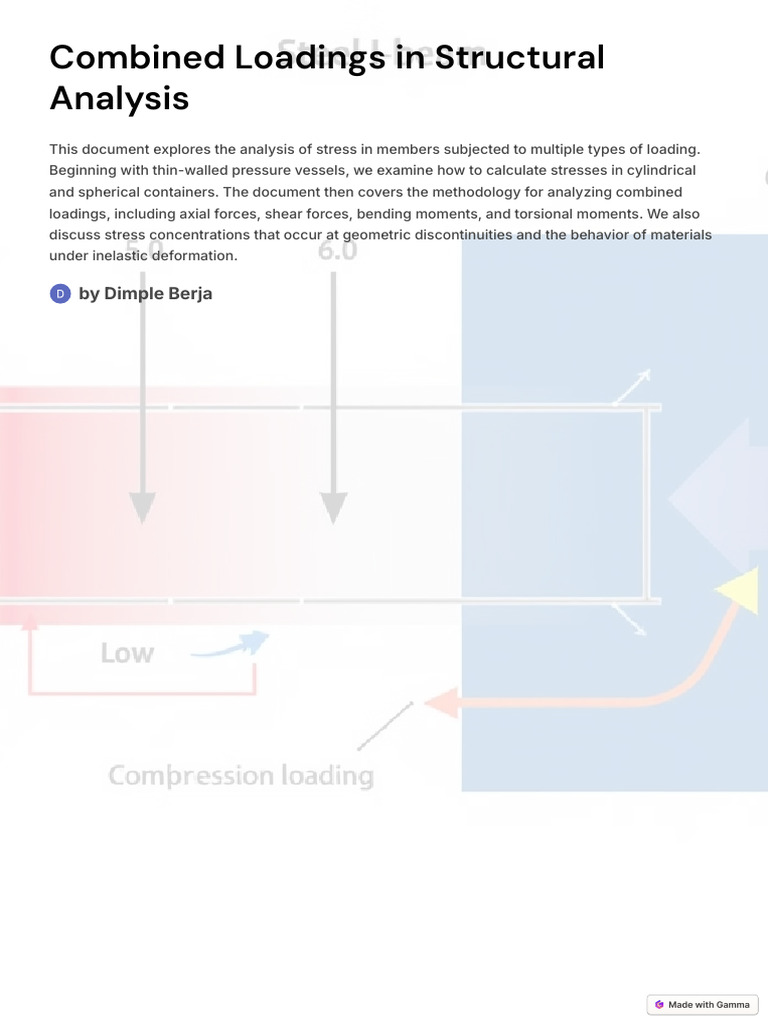 Analyzing Combined Loadings in Structures | PDF | Stress (Mechanics ...