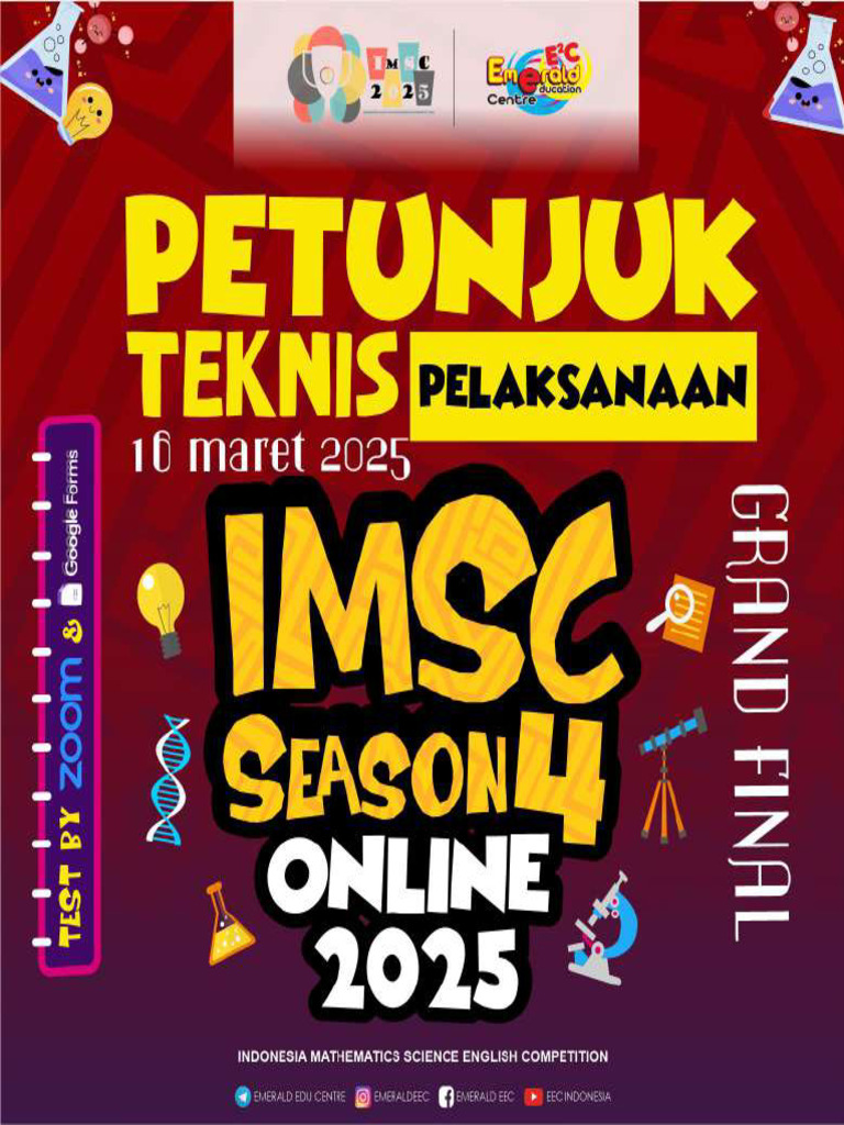 Petunjuk Teknis Grand Final Imsc-4 2025 | PDF