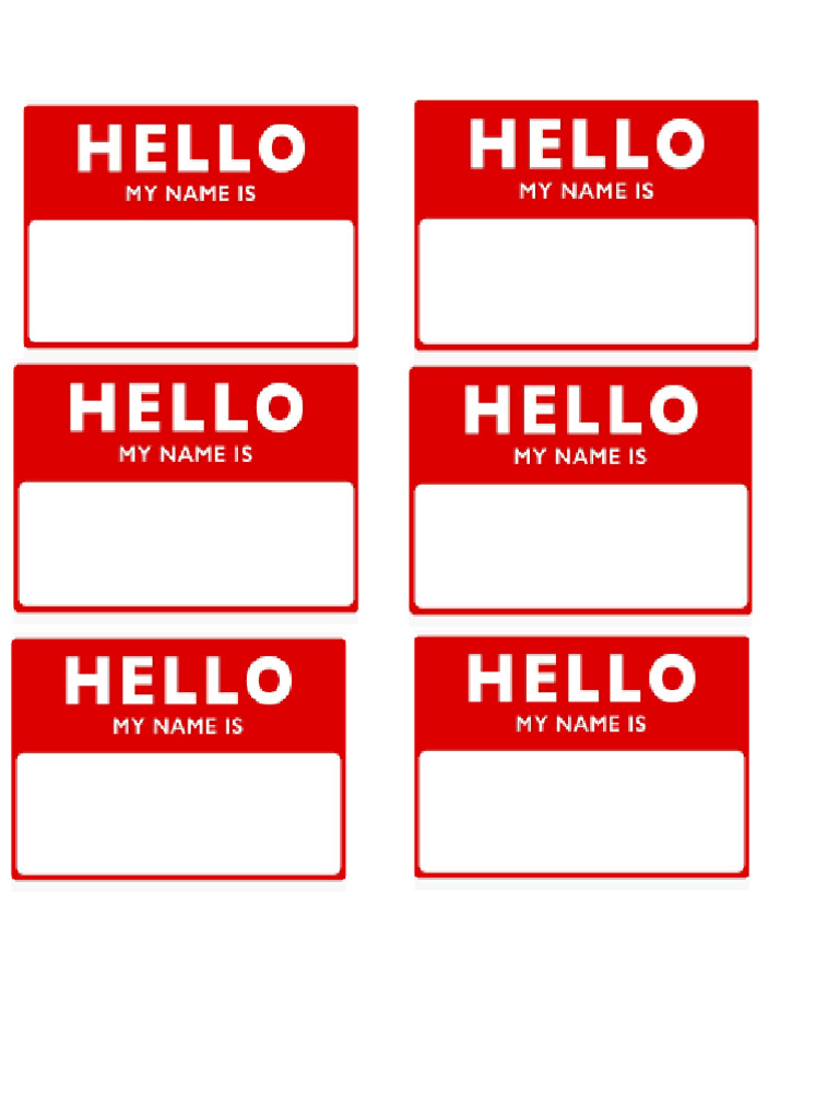 Hello My Name Is | PDF