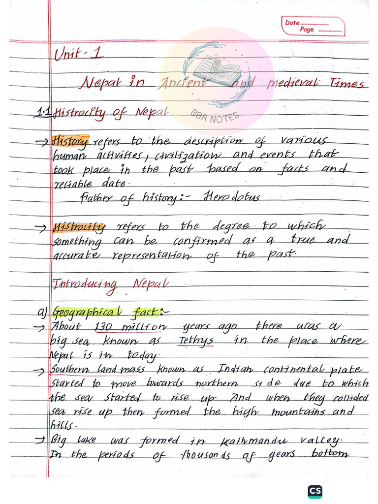 History Unit 1 Notes | PDF