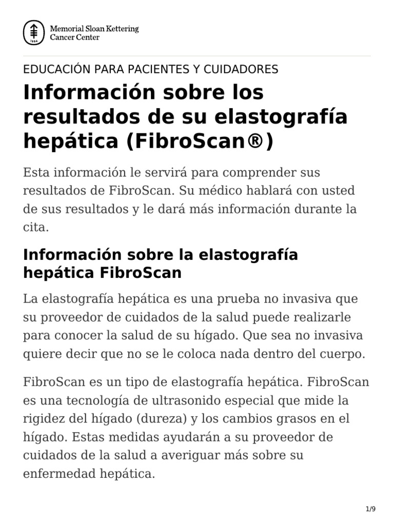 Understanding Your Fibroscan Results | PDF | Cirrosis | Hígado