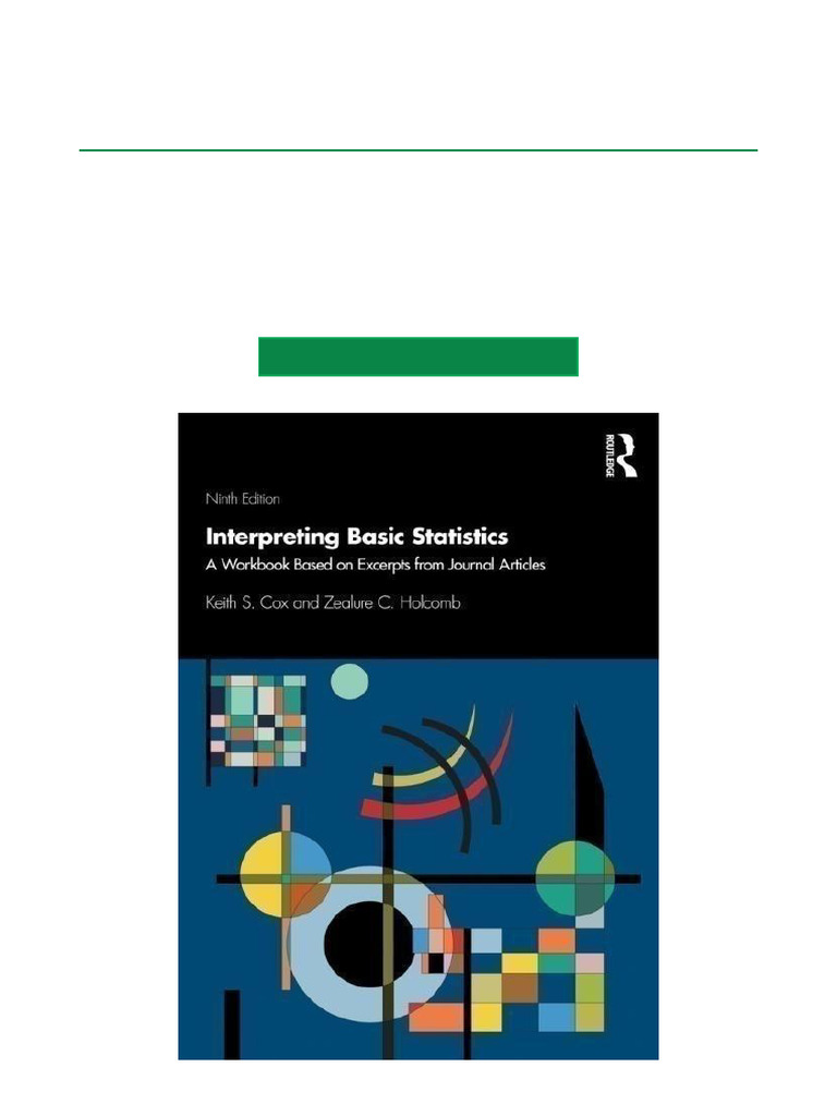 Interpreting Basic Statistics A Workbook Based On Excerpts From Journal ...