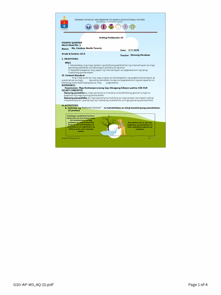 Las 2 - Fourth Grading | PDF