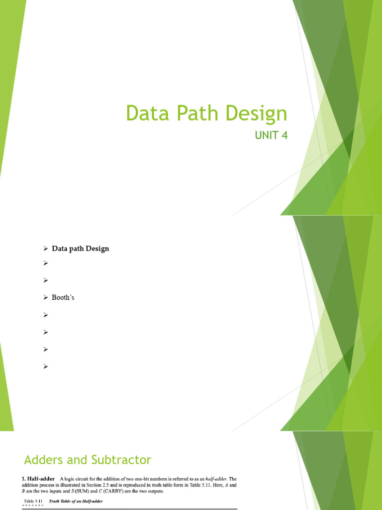 UNIT 4 Data Path Design REVISED | PDF | Central Processing Unit | Computer Hardware