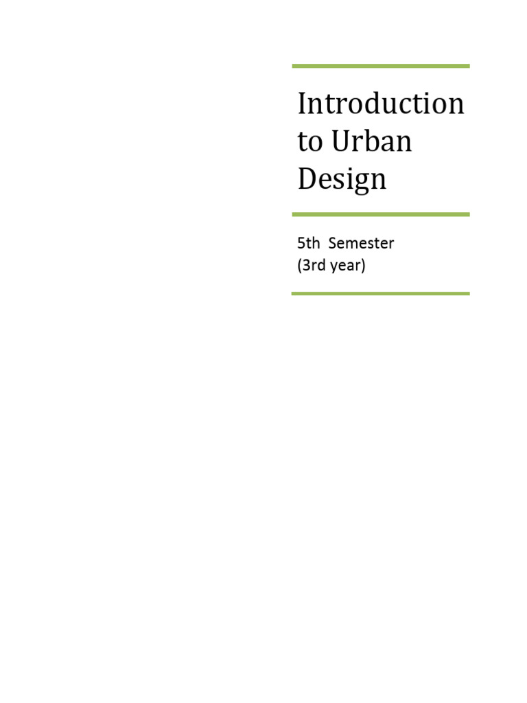 Urban Design Fundamentals for Cities | PDF | Urban Design | Symmetry