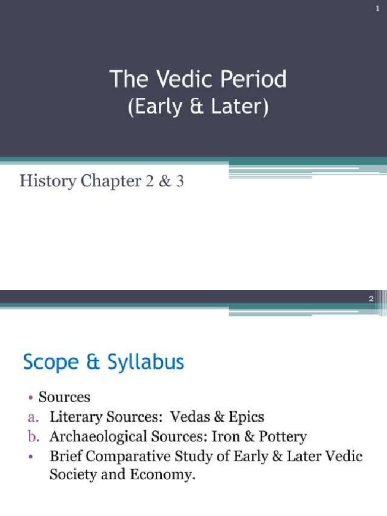 The Vedic Period-2 | PDF