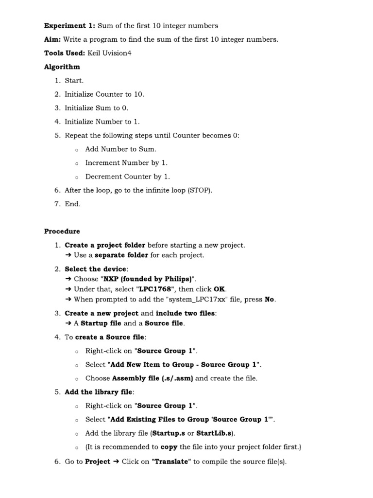 Experiment 1_BEC601 | PDF