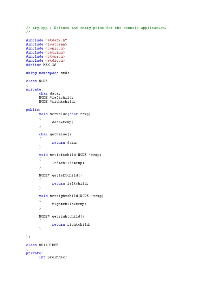 Build Recovery Tree from Traversals | PDF