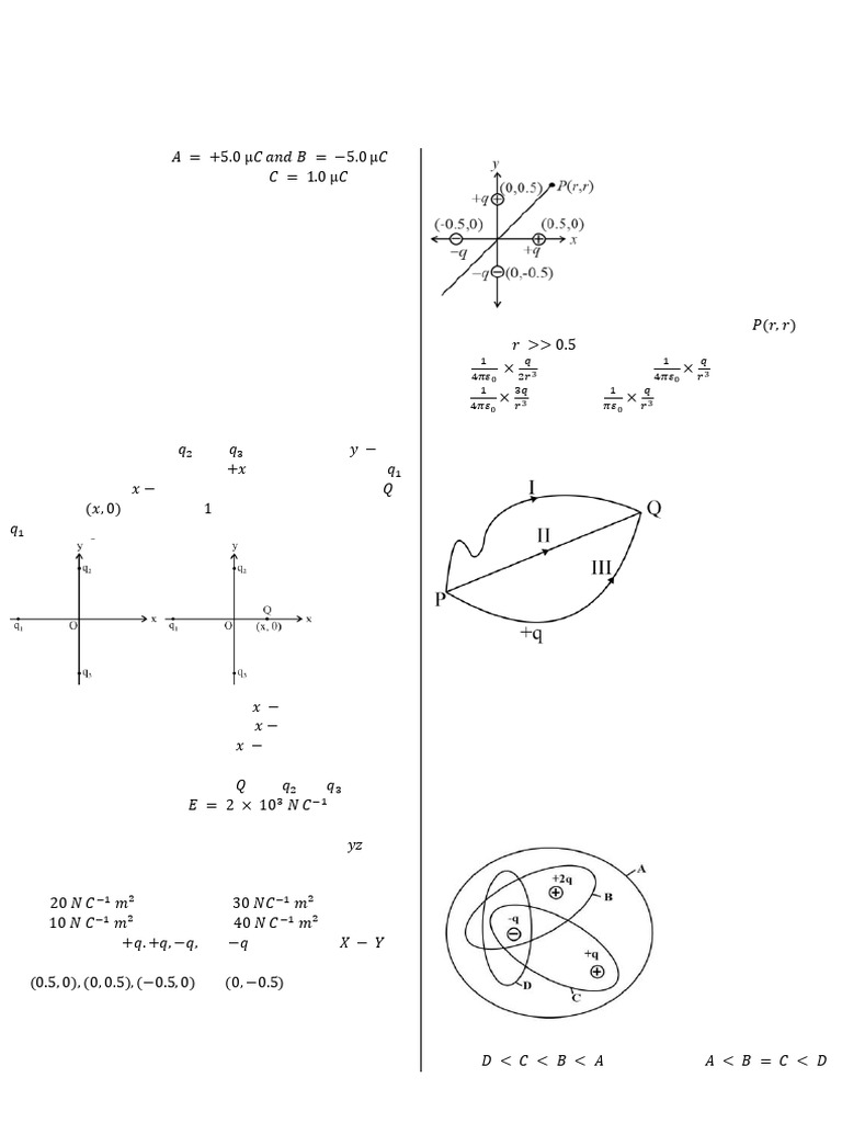 Nda Foundation Physics Electro STSTS 03-04-2025 | PDF | Electric Field | Sphere