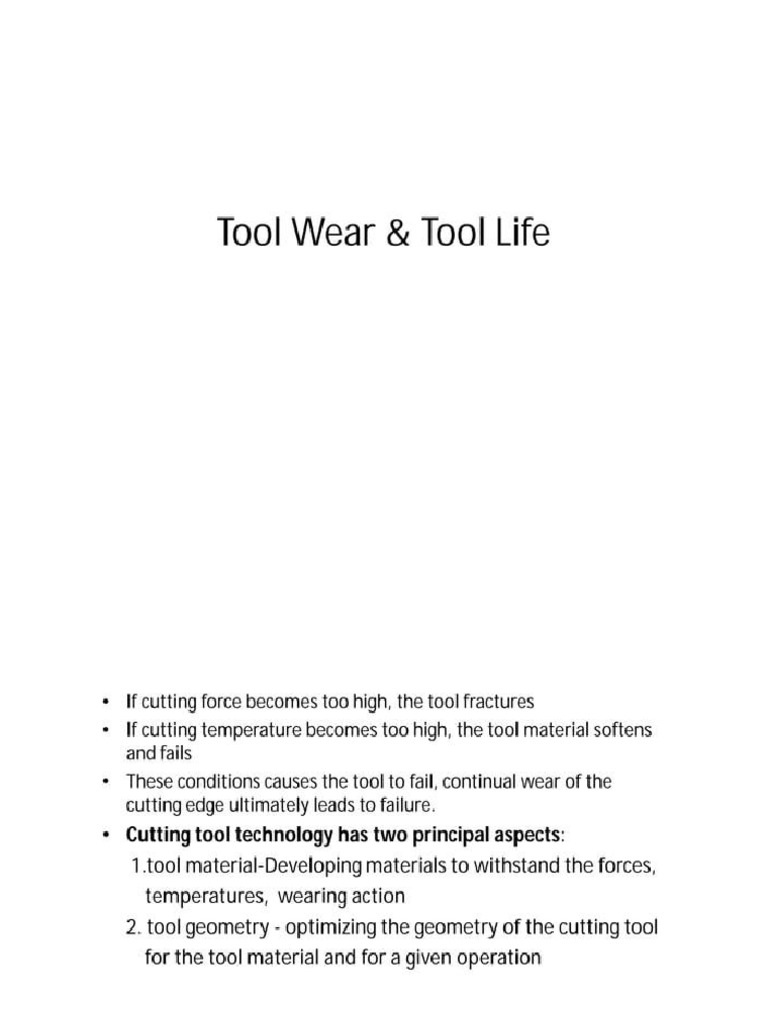 Tool Wear | PDF