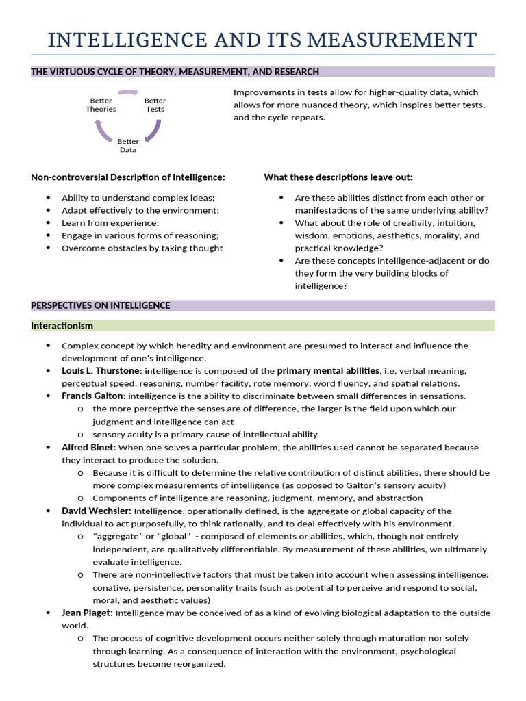 Intelligence and Its Measurement | PDF | Cognition | Cognitive Psychology