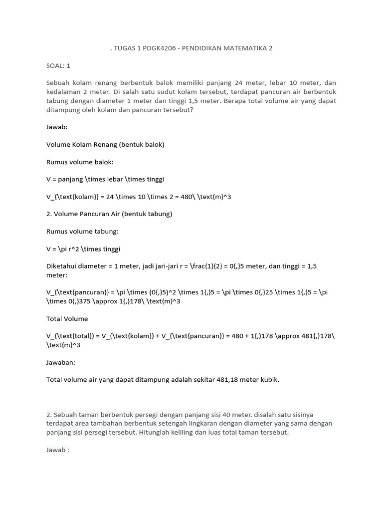 TT1 Matematika Sabrina | PDF