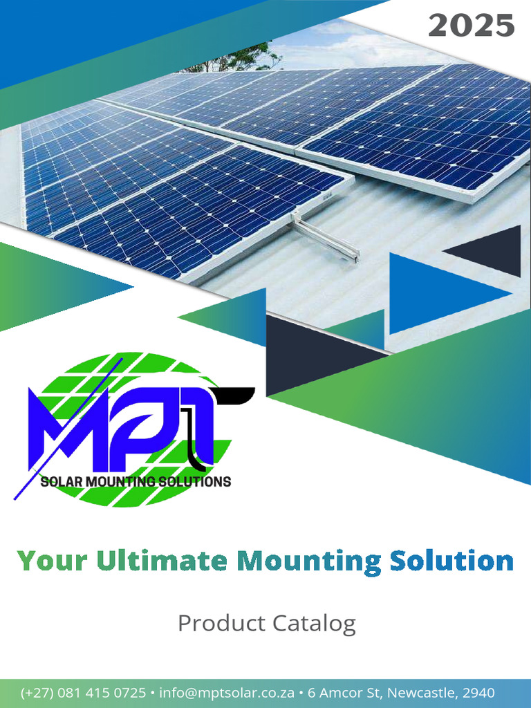 MPT Solar Mounting Solutions - Product Catalog - JC 2025 | PDF | Screw ...