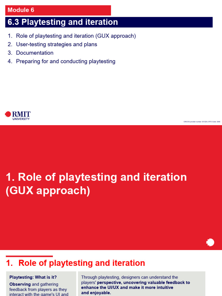 6.3 Playtesting and Iteration Presentation - 26.07.2023 | PDF ...