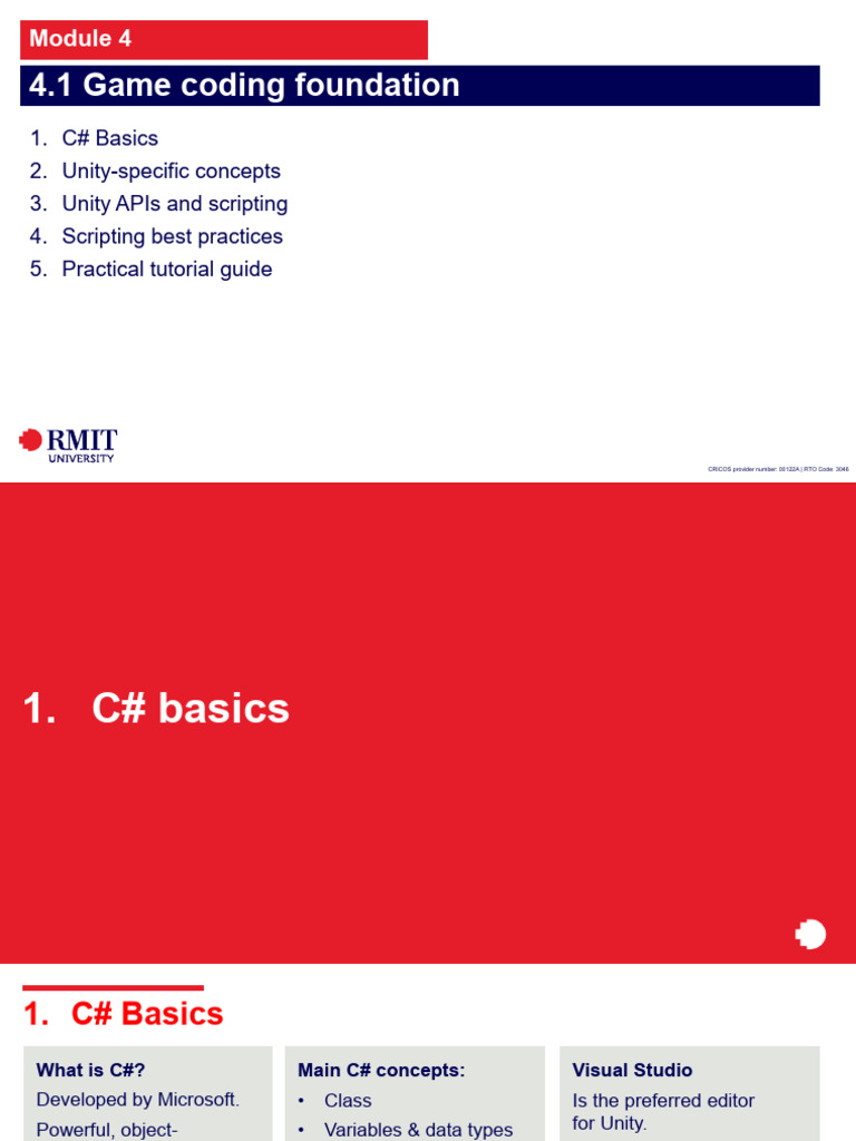 4.1 Game Coding Foundation Presentation - 26.07.2023 | PDF | Boolean ...