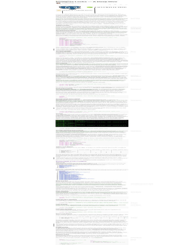 Postgreslocks—adeepdive New Pdf Postgre Sql Database Index
