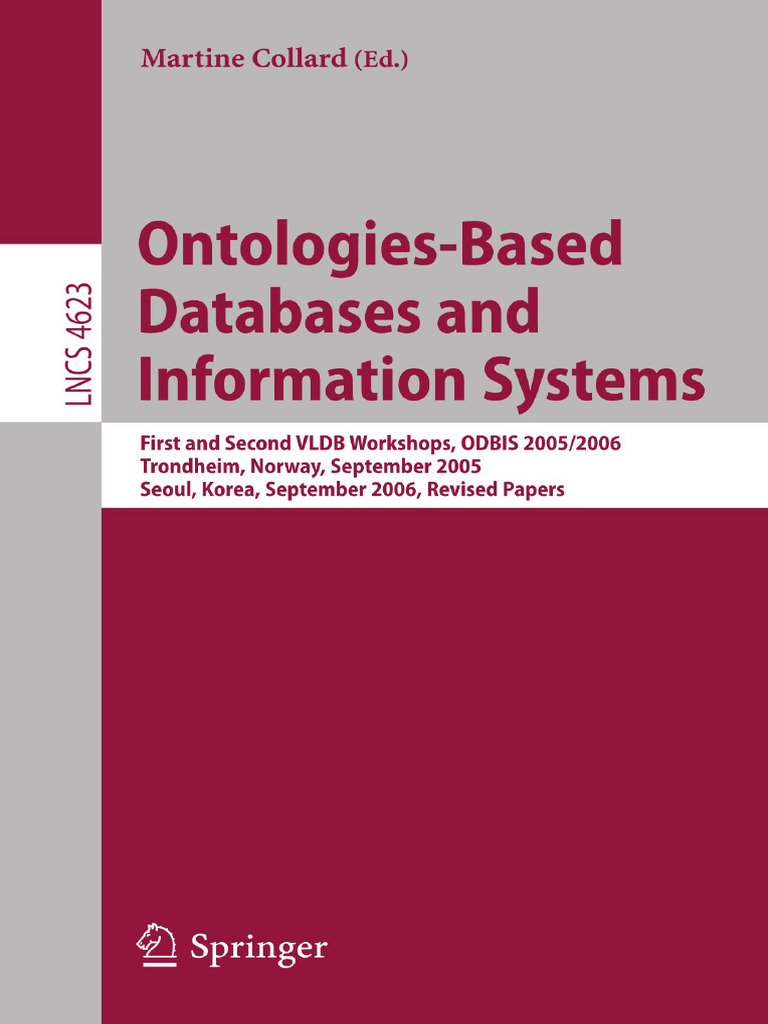 Ontologies-Based Databases and Information Systems | PDF | Matrix (Mathematics) | Machine Learning