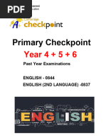 Cambridge Primary Checkpoints - Specimen Papers | PDF