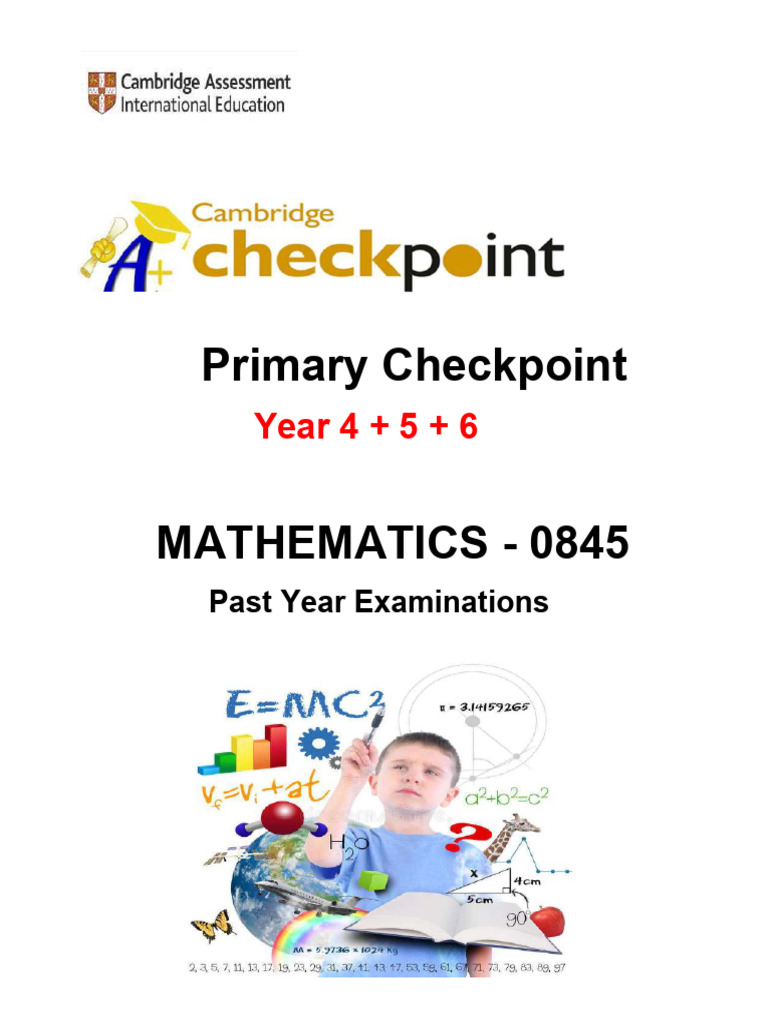 Cambridge Primary MAaths Checkpoint Papers | PDF | Area | Multiplication