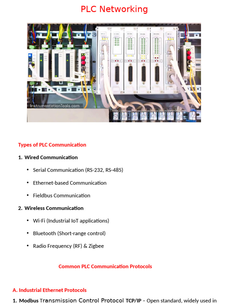 Unit 3 PLC Networking | PDF | Programmable Logic Controller | Computer Network