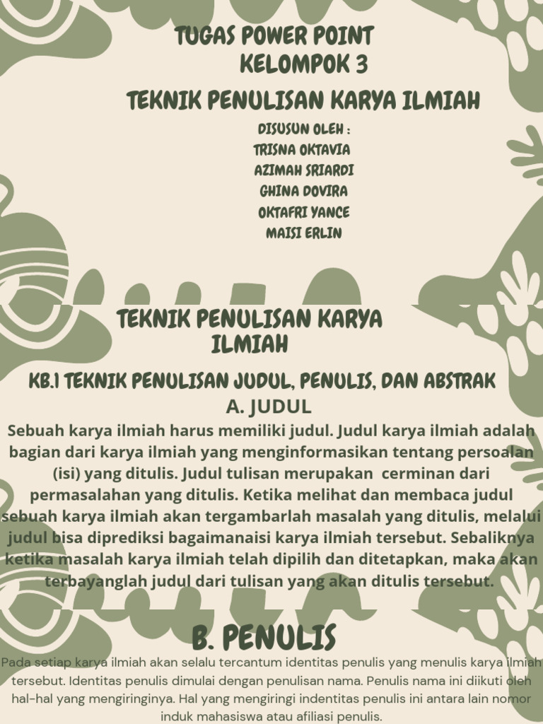 Teknik Penulisan Karya Ilmiah | PDF