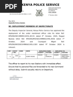 Kenya Police Abstract Form | PDF