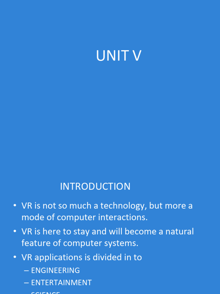Virtual Reality Applications Overview | PDF | Virtual Reality | Simulation