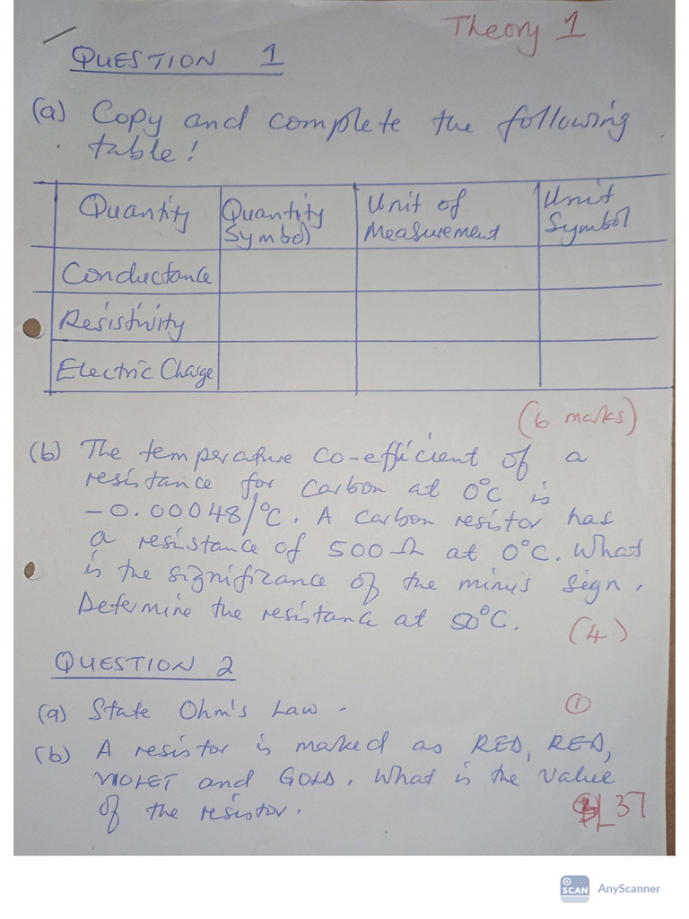 Electrical-Electronic-Principles Theory 1 | PDF