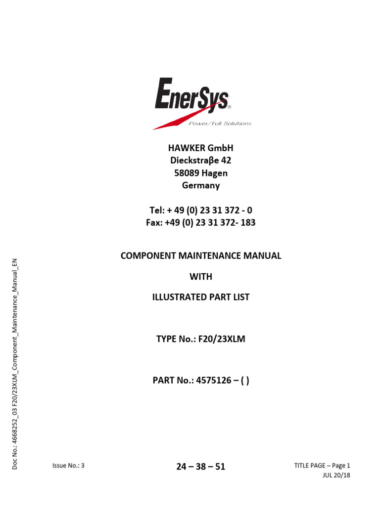 F20/23XLM Component Maintenance Manual | PDF | Electrical Connector ...