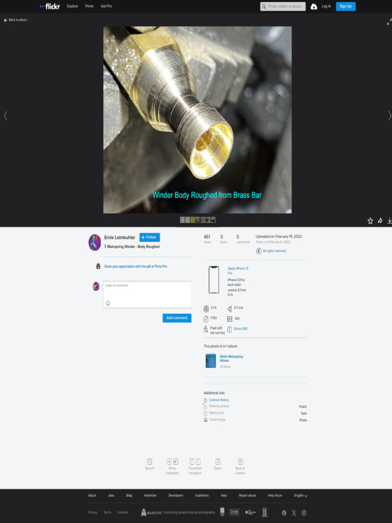 Mainspring Winder - Body Roughed - Ernie Leimkuhler - Flickr | PDF | Internet Privacy | Apple ...