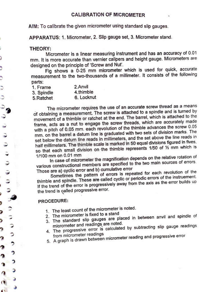 Experiment 1 Metrology and Mechatronic Lab | PDF | Measuring Instrument | Length