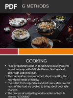Cooking Methods Worksheet Guide | PDF | Cooking | Roasting