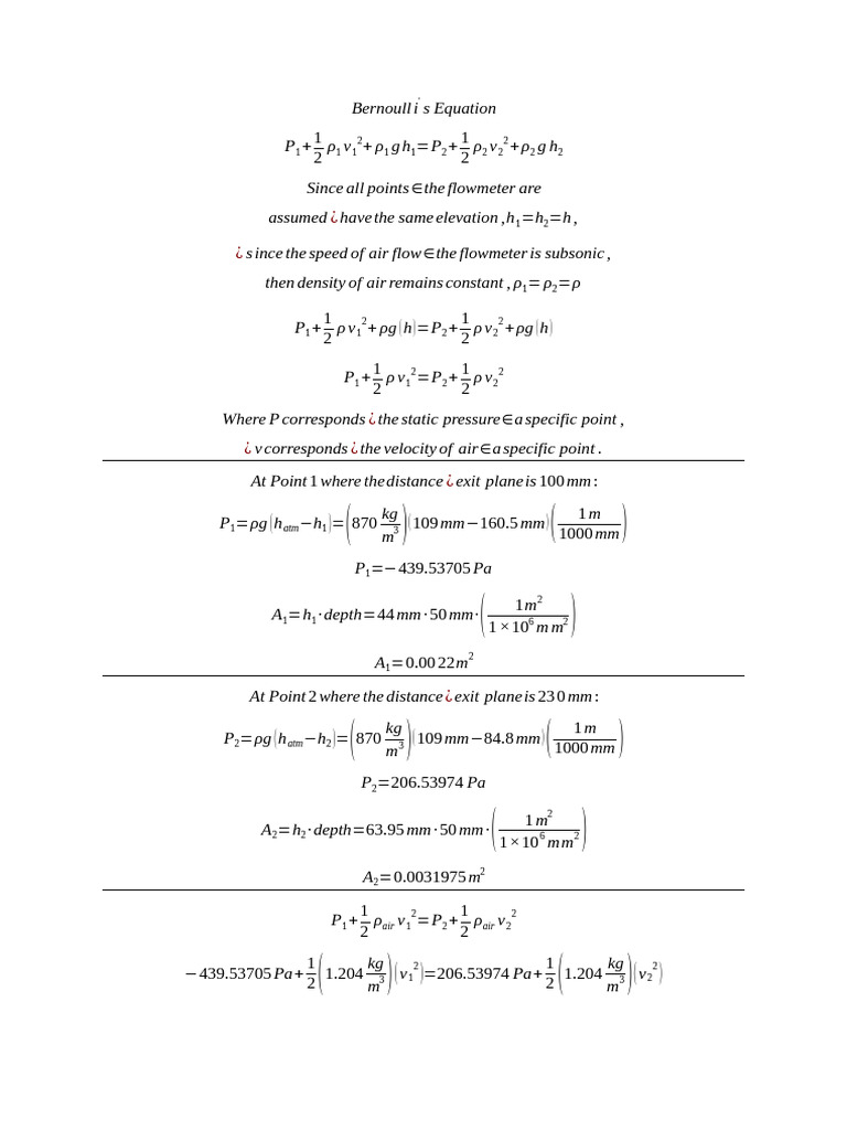 F100B 45 HZ Frequency Mass Flow Rate Calculation | PDF | Flow ...