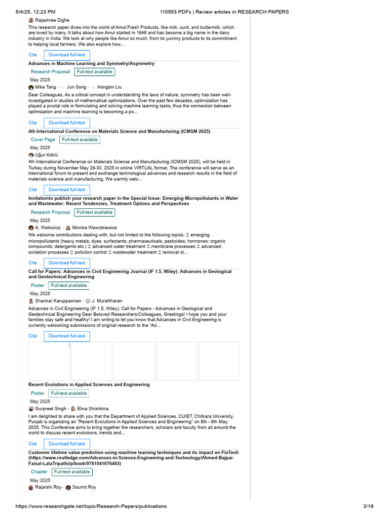 PDFs - Review Articles in RESEARCH PAPERS1 | PDF