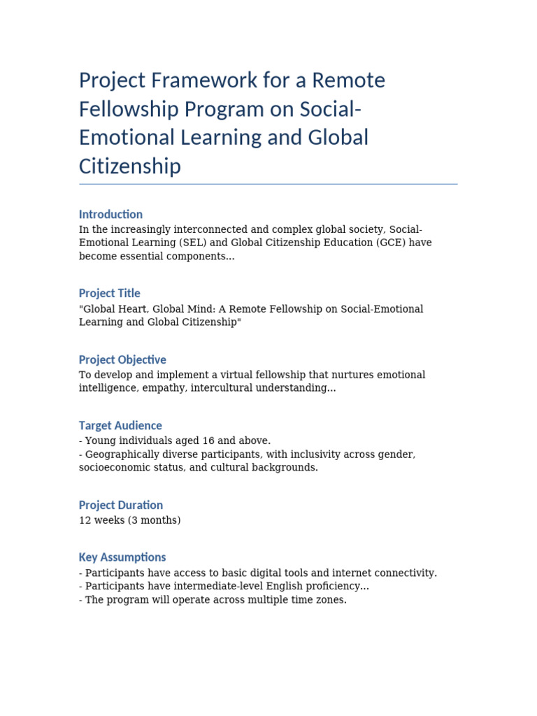 Fellowship_Program_Framework | PDF