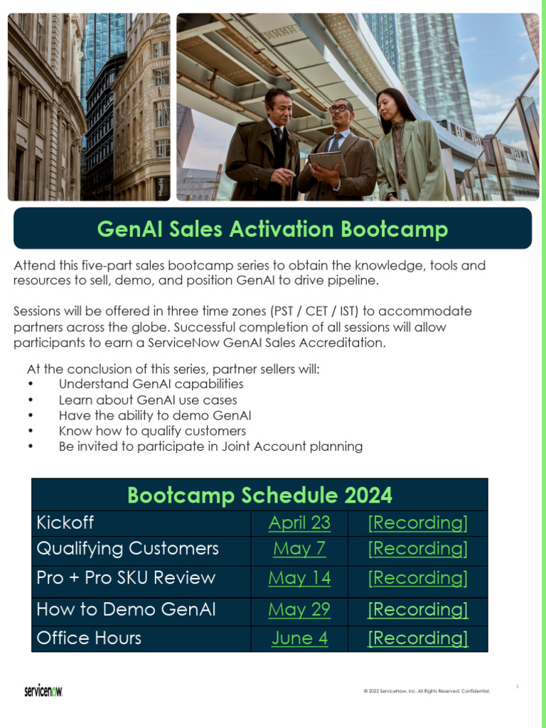 Genai Sales Activation Bootcamp Faq | PDF
