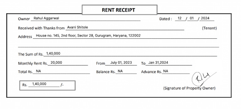 Rent Agreement Sample | PDF