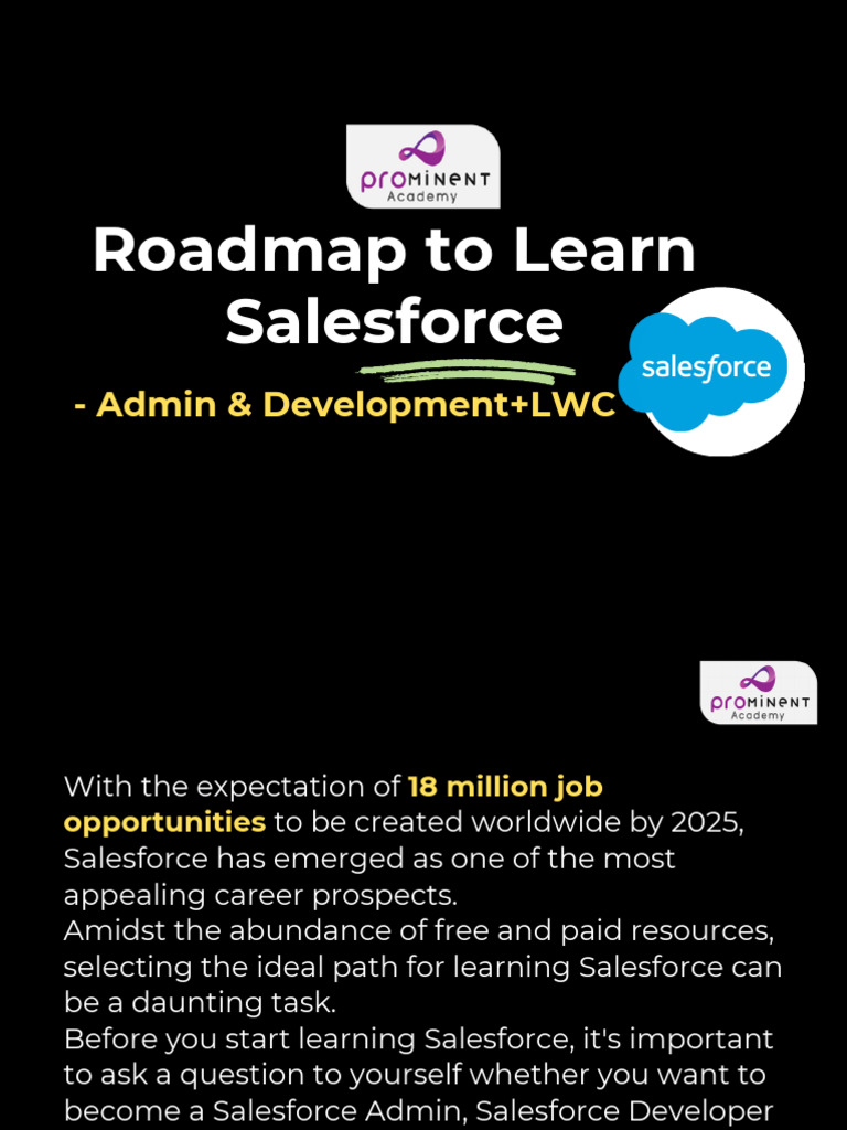 Roadmap To Learn Salesforce | PDF | Cognition | Learning