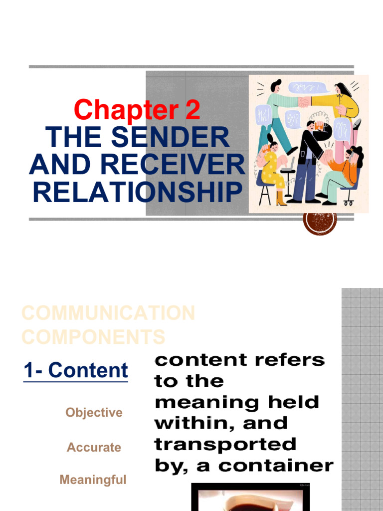 Chapter 2 (The Sender and Receiver Relationship.) | PDF