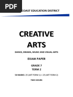 CREATIVE ARTS GR 7 - 9 PROGRAMME OF ASSESSMENT 2025 | PDF | The Arts ...