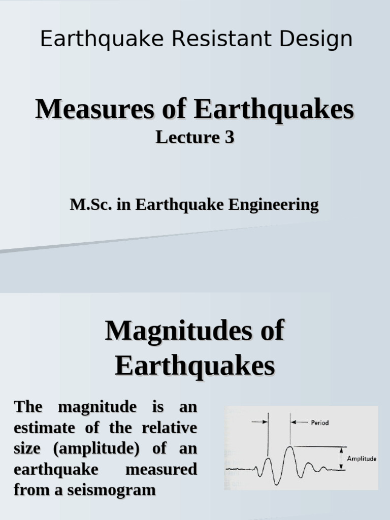 Earthquake Magnitude and Intensity Explained | PDF | Moment Magnitude ...